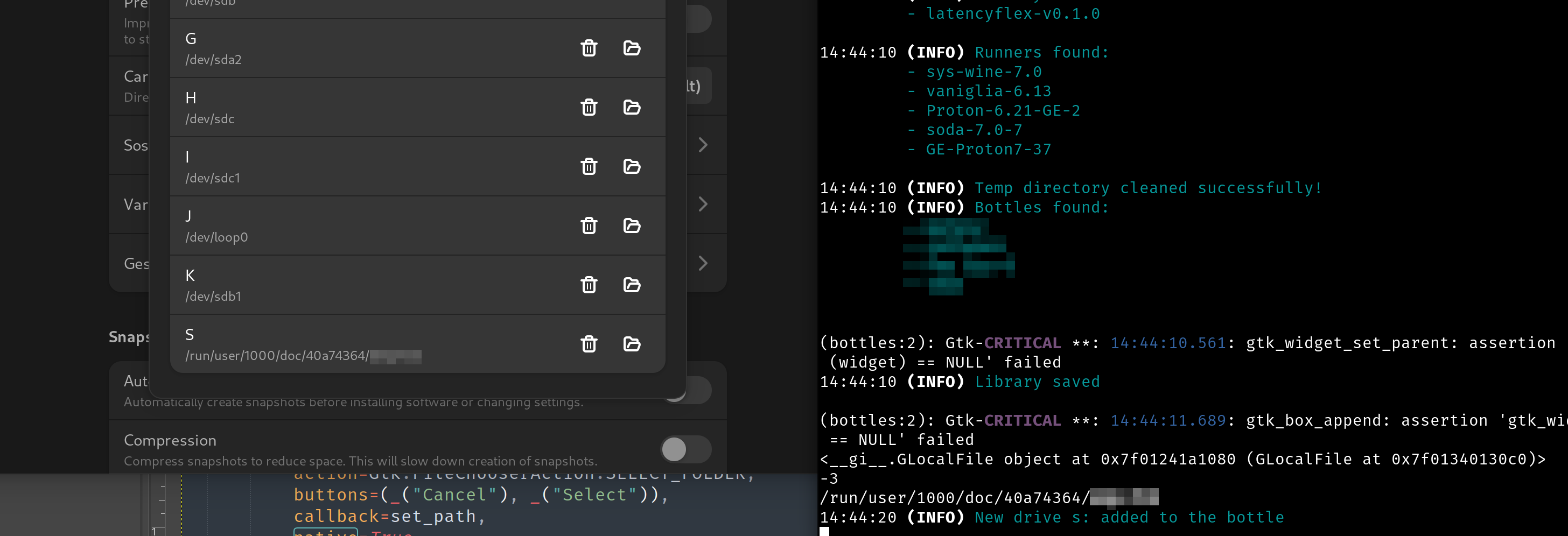 [Request]: Use portal API when selecting a drive's backing folder · Issue #2251 · bottlesdevs ...