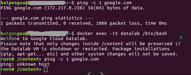 FR - Raise detailed error message about internet failure inside docker when exception 'Failed to ...