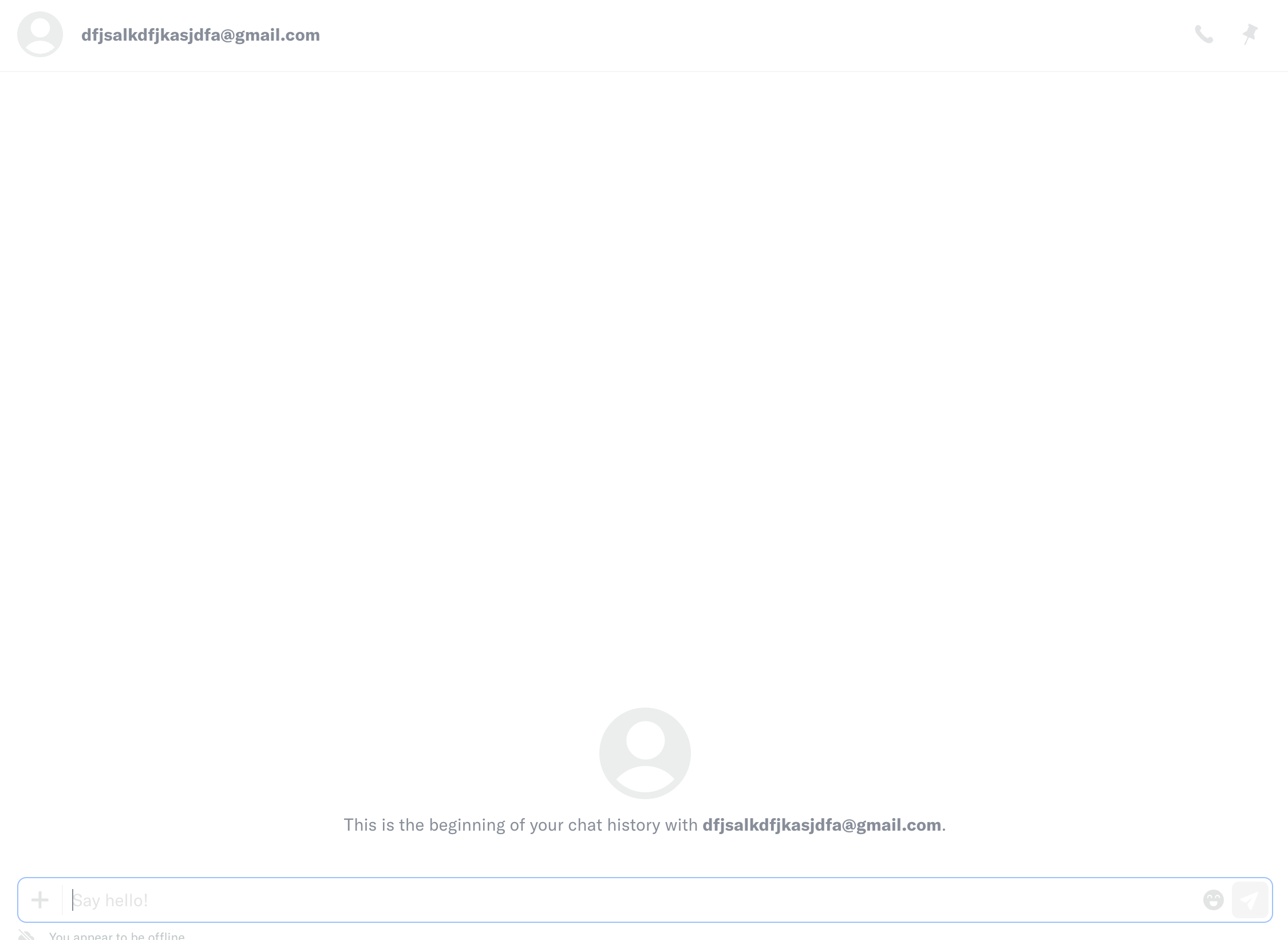 [ 250] Unable To Create A Chat When Offline From Search Page Reported By Puneet Here · Issue