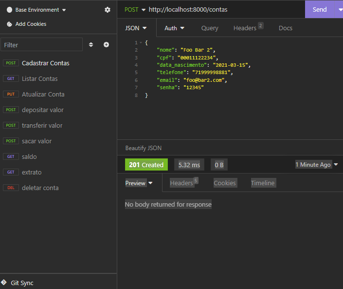 GitHub - danieleolli/projeto-api-bancodigital