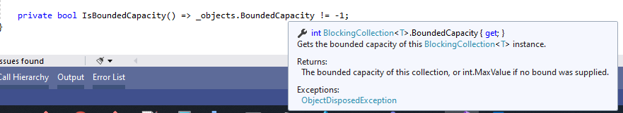 Difference in code and documentation of BlockingCollection.BoundedCapacity · Issue #25747 ...