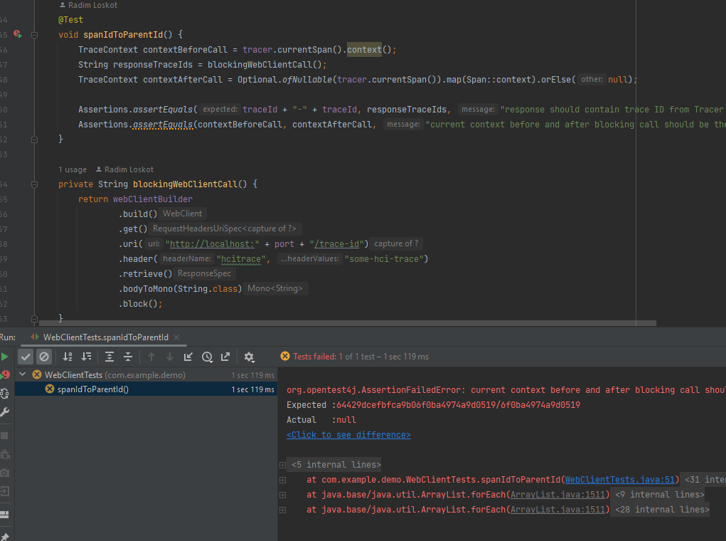 Current span in Tracer lost after WebClient call · Issue #3785 · micrometer-metrics/micrometer ...