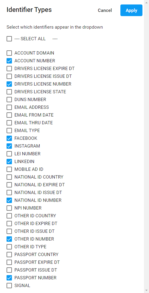 Add ability to specify what "ID" fields show up in search dropdown. · Issue #191 · senzing ...