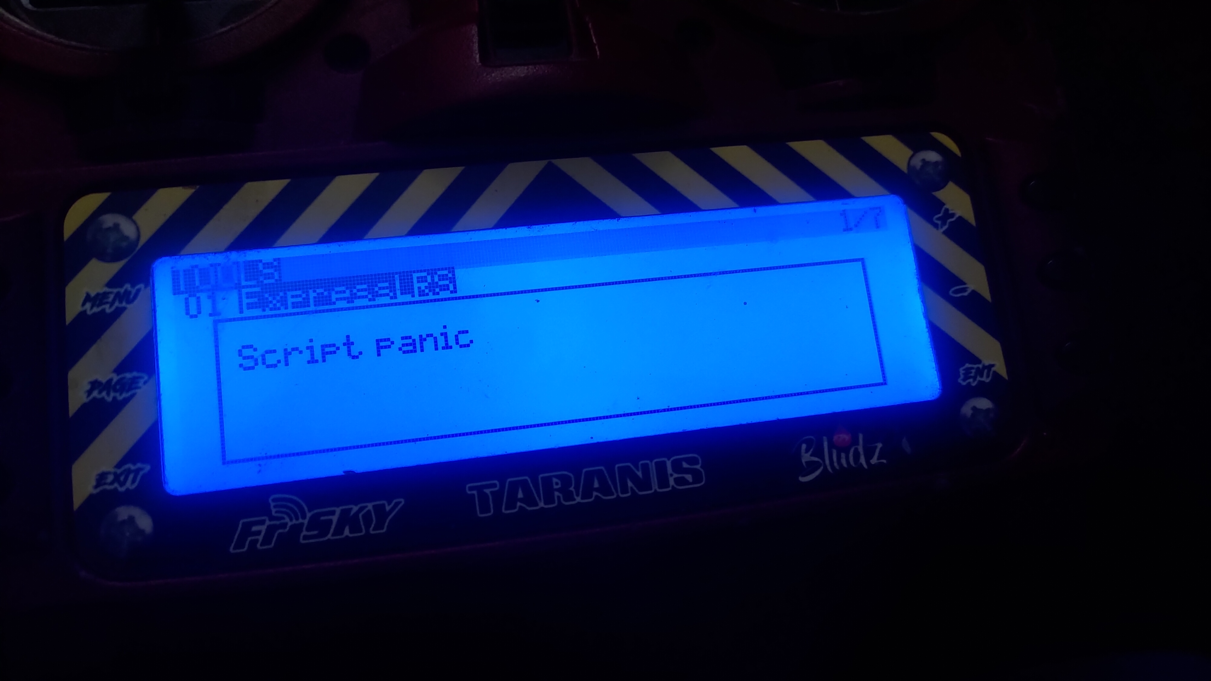 LUA V2 throwing 'Script Panic' message and not working · Issue #1087 · ExpressLRS/ExpressLRS ...