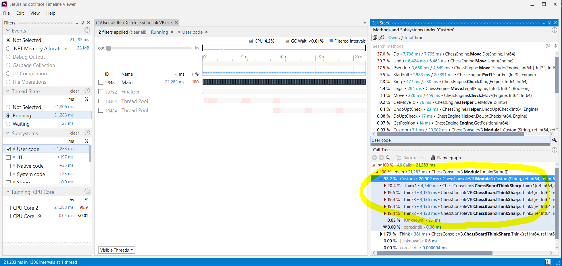 a little bit slower runtime when converting a project from .net ...