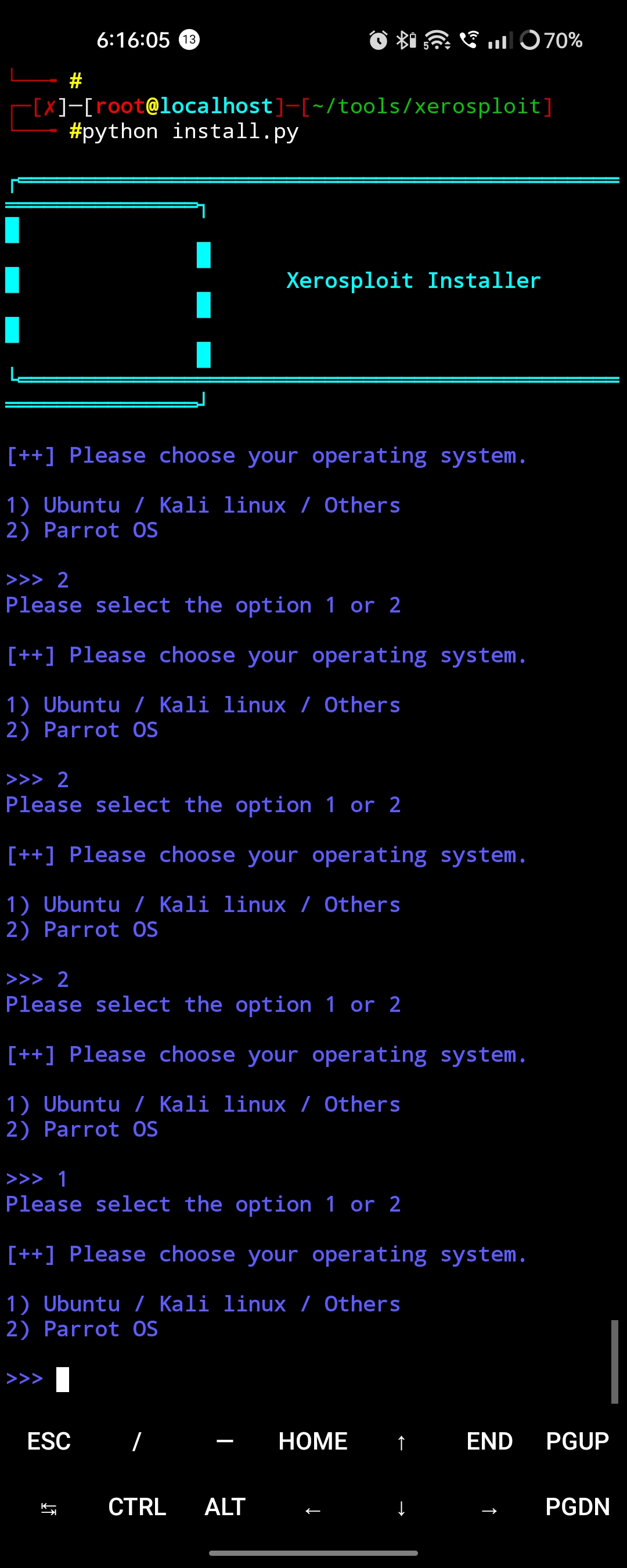 Not Able To Run Installpy · Issue 340 · Lionsecxerosploit · Github 