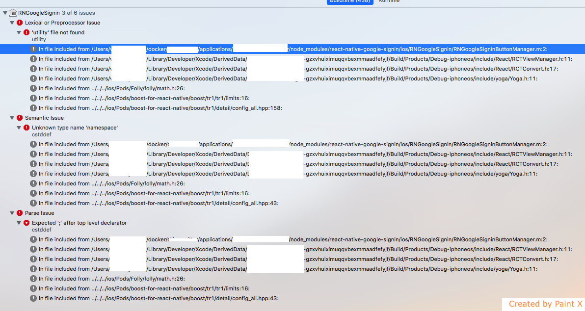 RNGoogleSignin Buildtime issues after linking · Issue #405 · react-native-google-signin/google ...
