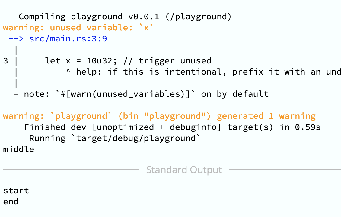Separate Stderr And Compiler Output · Issue 894 · Rust Langrust Playground · Github