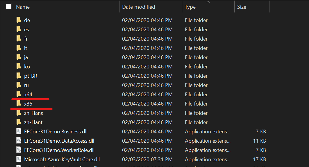 Azure Cloud Service (classic) with EF Core 3.1 => sni.dll not found · Issue #407 · dotnet ...