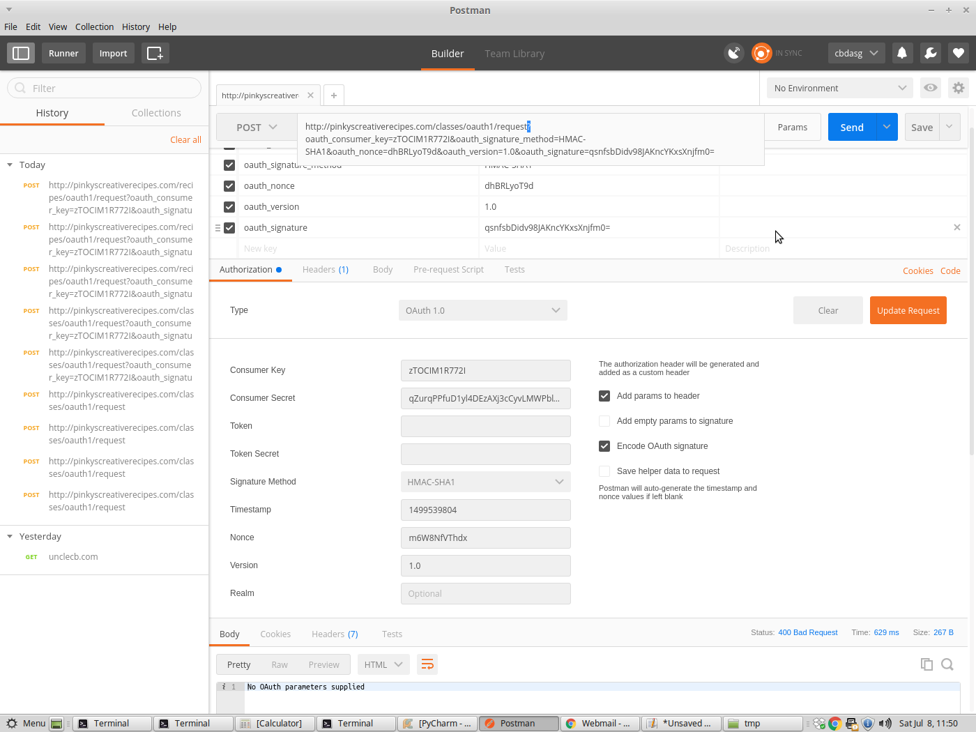 OAuth 1.0 helper does not generate the correct signature · Issue #3252 ...