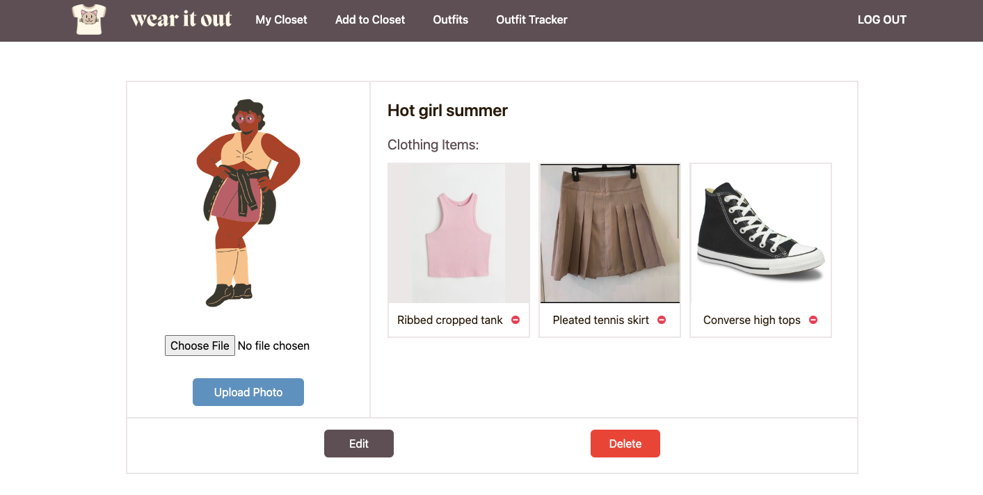 GitHub - laurencmendoza/wear-it-out: A full-stack, full CRUD ...