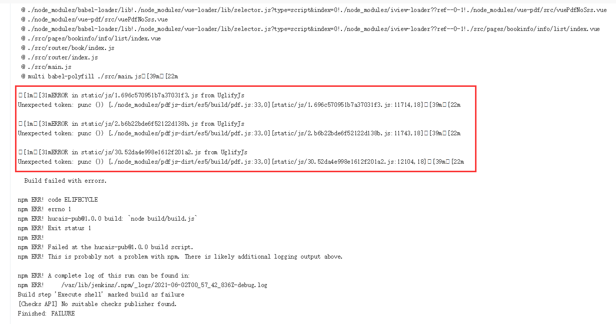 npm run build error “Unexpected token: punc «)» ” · Issue #311 · FranckFreiburger/vue-pdf · GitHub
