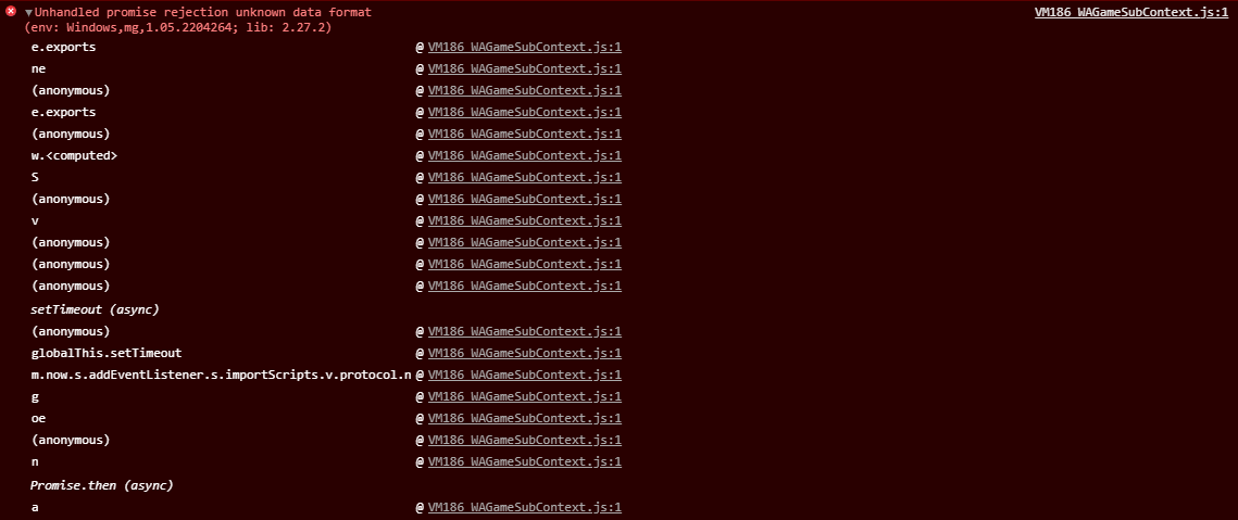 Unity 2021.2.5f1c301 导出运行失败 · Issue #326 · wechat-miniprogram/minigame-unity-webgl-transform ...