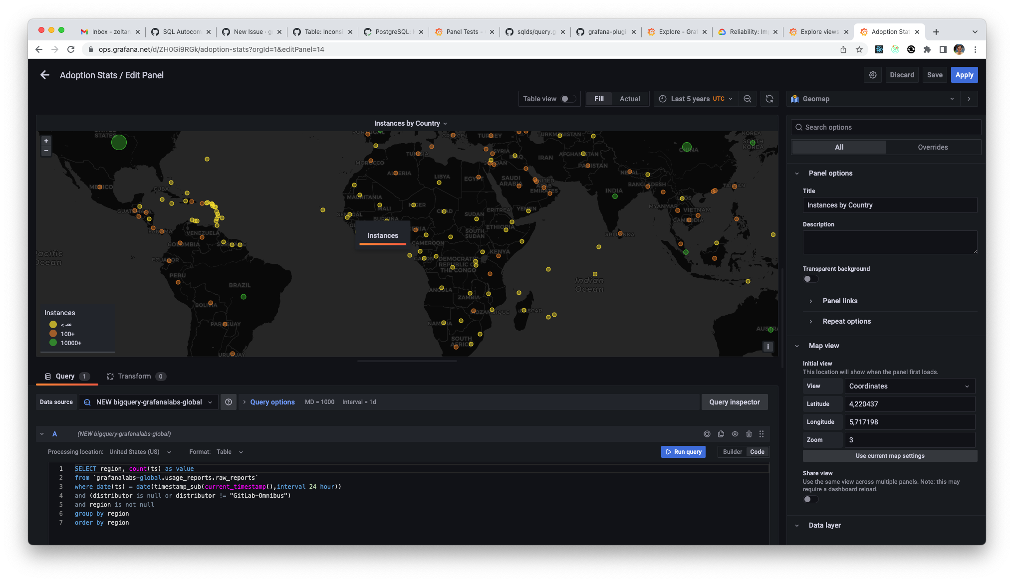 Geomap Tooltip Is Not Displayed · Issue 53737 · Grafana Grafana · Github