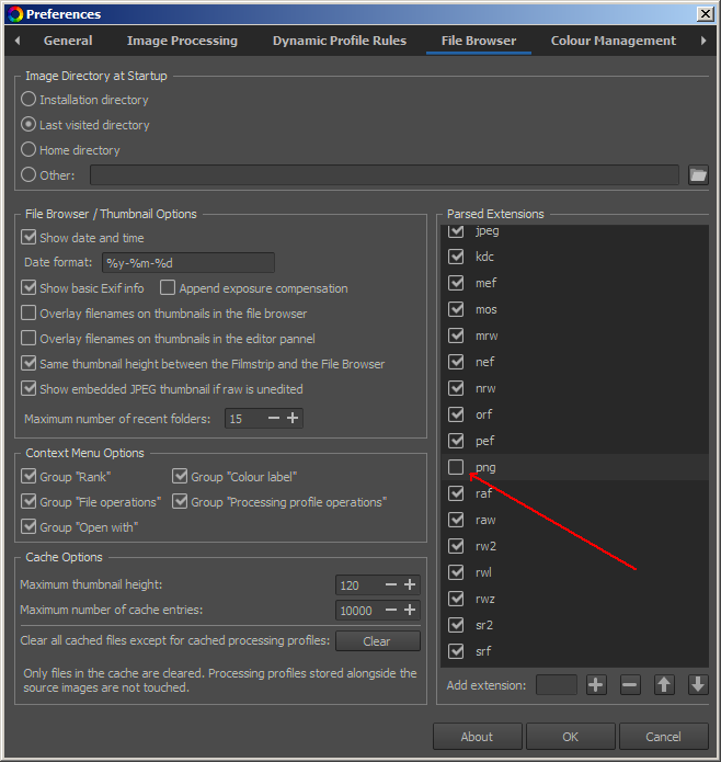 Thumbnails do not show up, Not a JPEG file: starts with 0xff 0x50 · Issue #5081 · RawTherapee ...