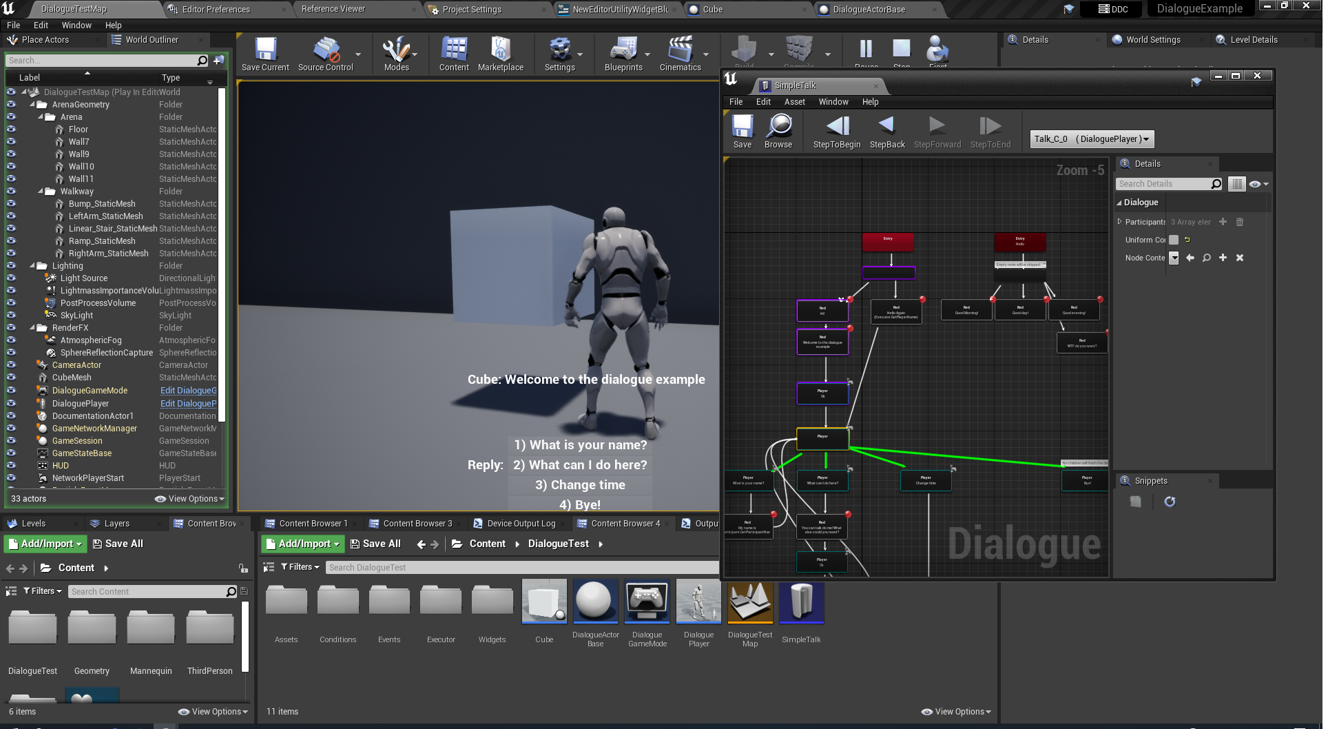 GitHub - Bargestt/DialoguePlugin: Dialogue graph editor