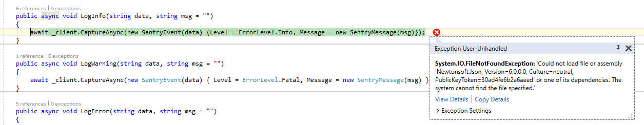 newtonsoft json reference error? · Issue #190 · getsentry/raven-csharp · GitHub