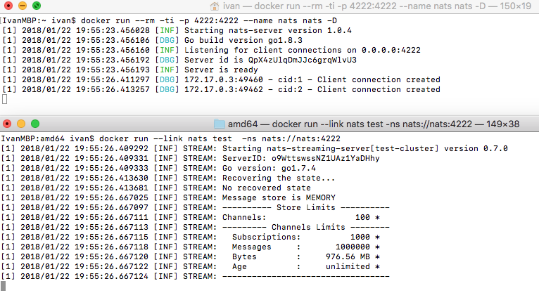 Using external -ns seems to fail using master · Issue #457 · nats-io/nats-streaming-server · GitHub