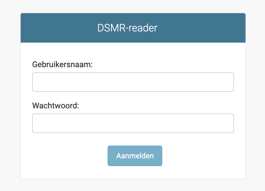 What are the default Login credentials and how to change these ? · Issue #1213 · dsmrreader/dsmr ...