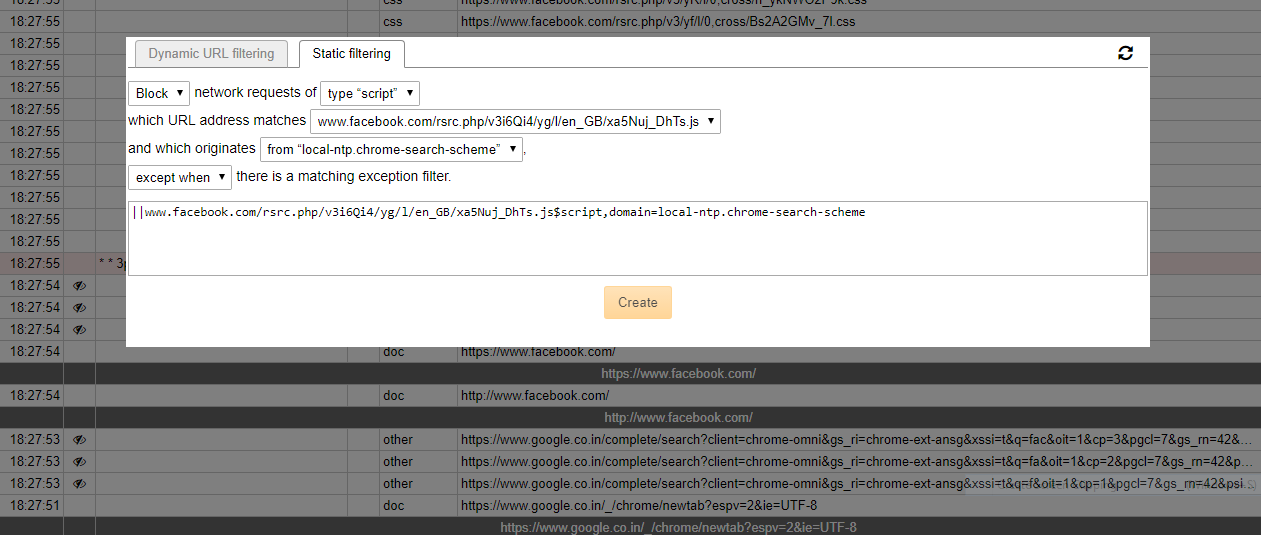 uBlock on Chrome wrongly using 3p-script block for 1st-p-scripts on facebook.com · Issue #2866 ...