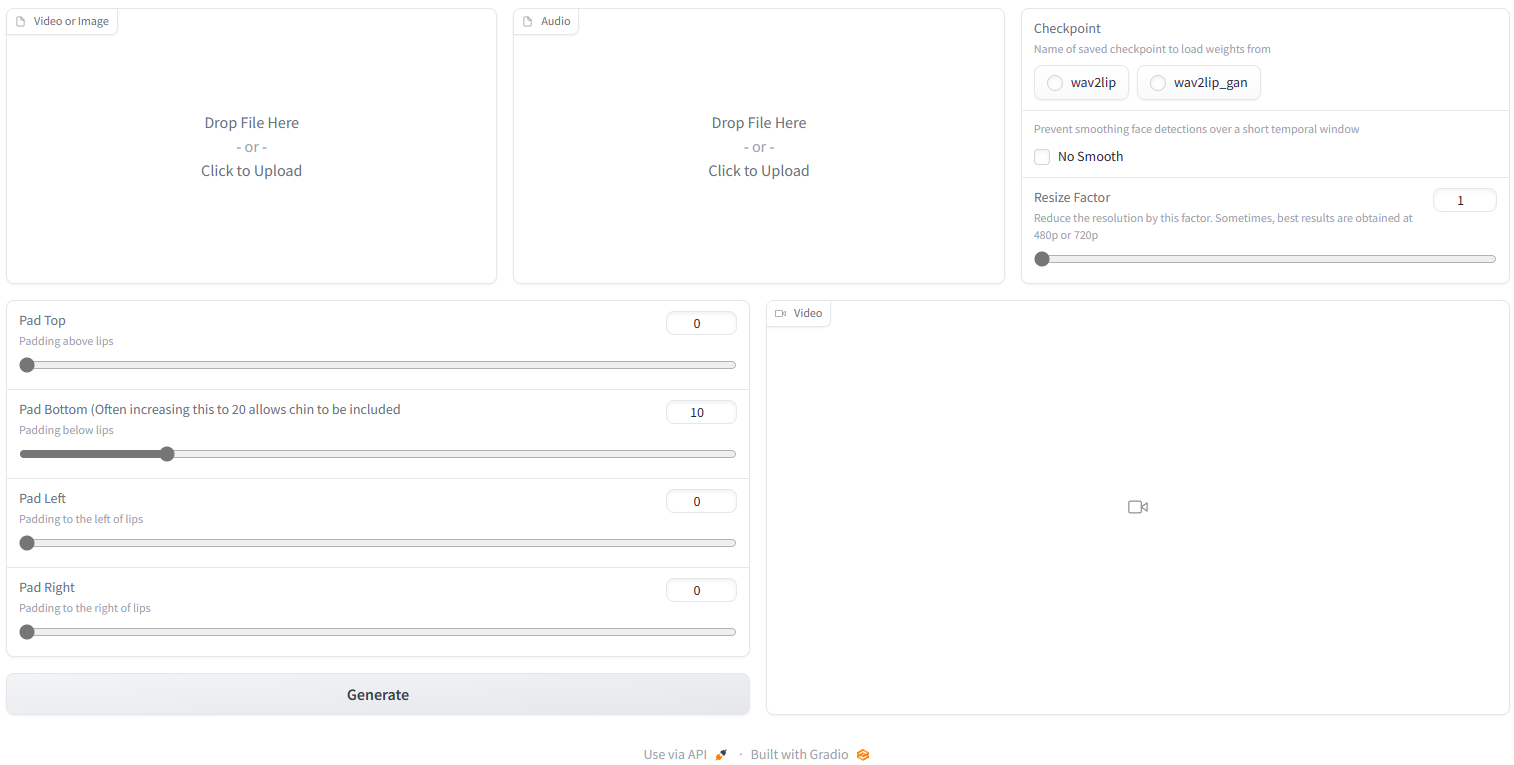 GitHub - natlamir/Wav2Lip-WebUI: A wav2lip Web UI using Gradio