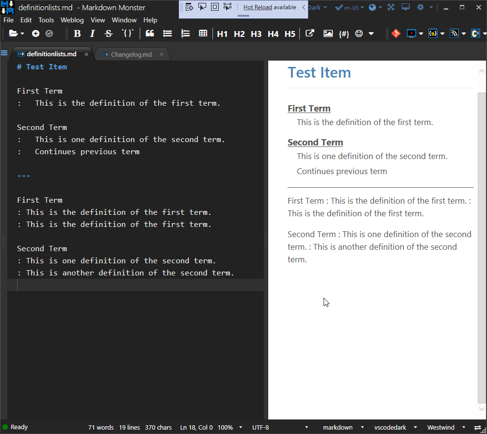 Definition Lists and number of spaces · Issue #384 · xoofx/markdig · GitHub