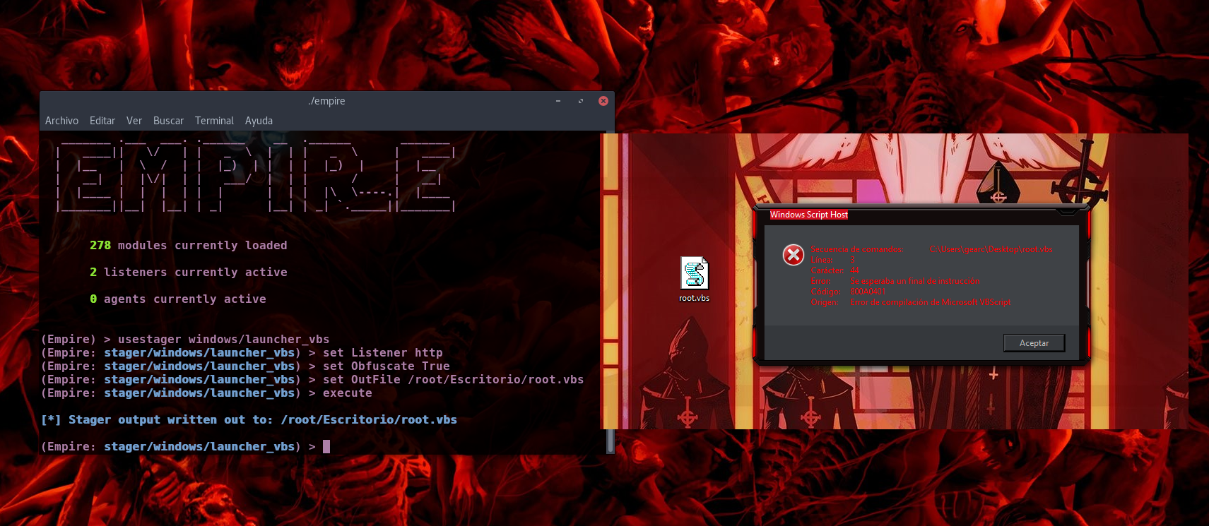 error to generate launcher vbs · Issue #765 · EmpireProject/Empire · GitHub