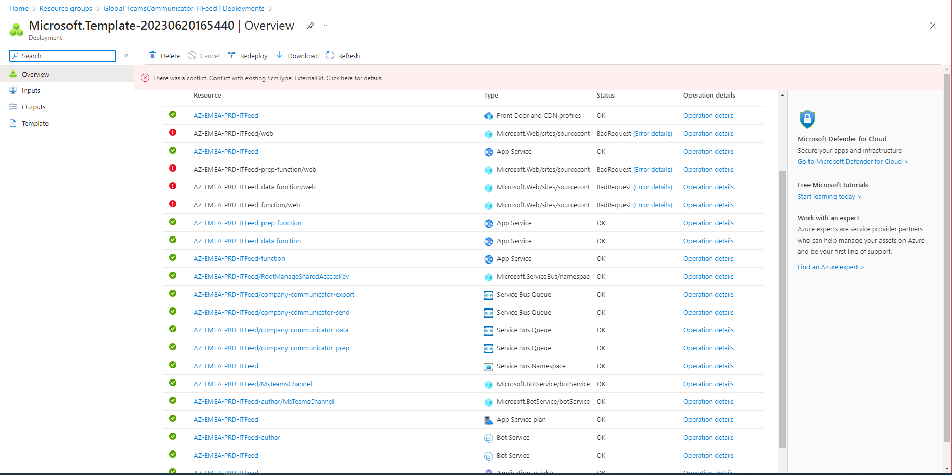 Unable to deploy Microsoft Teams Communicator App after changing App Registration passwords ...