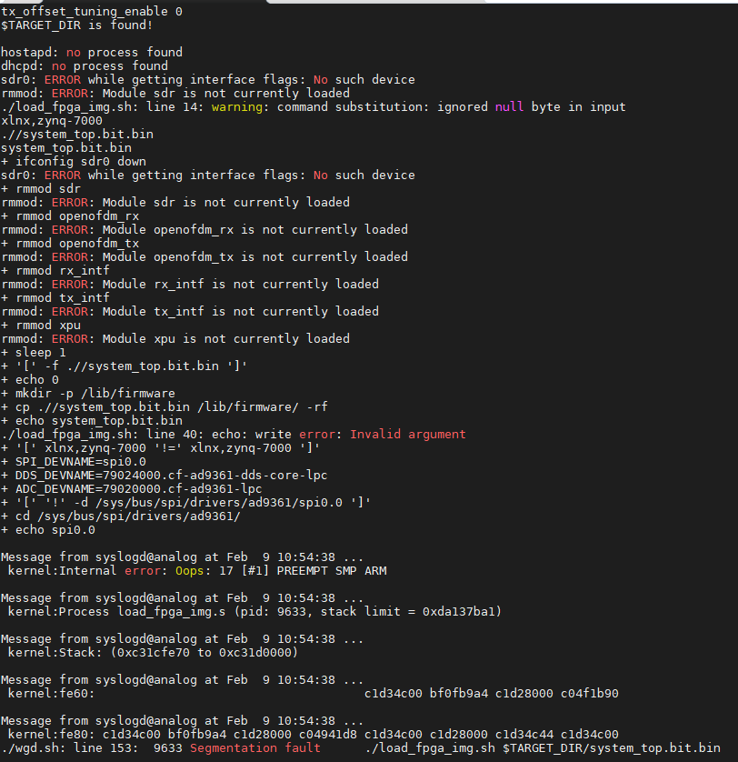 Many error reports when running ./wgd.sh and ./fosdem.sh during Demo ...