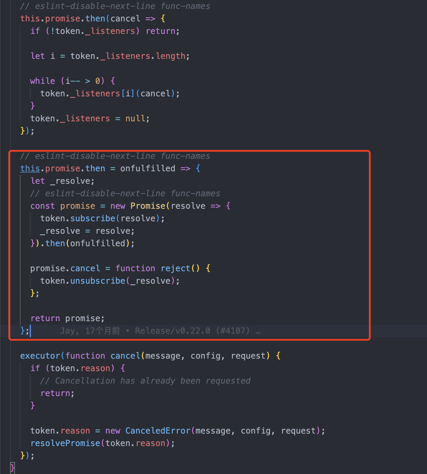 这段promies是想要干什么 · Issue #5583 · axios/axios · GitHub