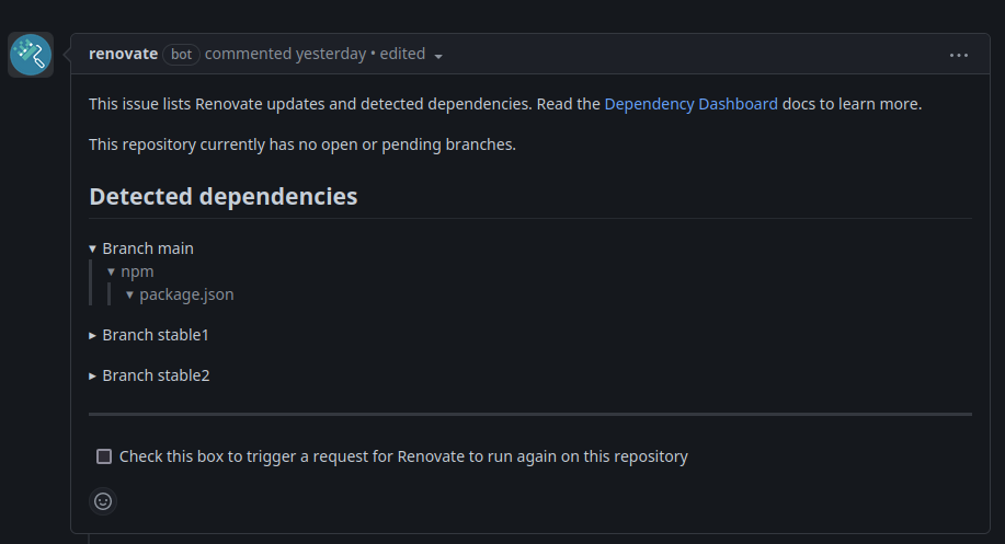 Give your feedback about the `osvVulnerabilityAlerts` experimental ...
