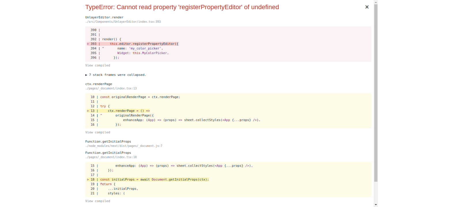 registerPropertyEditor throws undefined error in React · Issue #117 · unlayer/react-email-editor ...