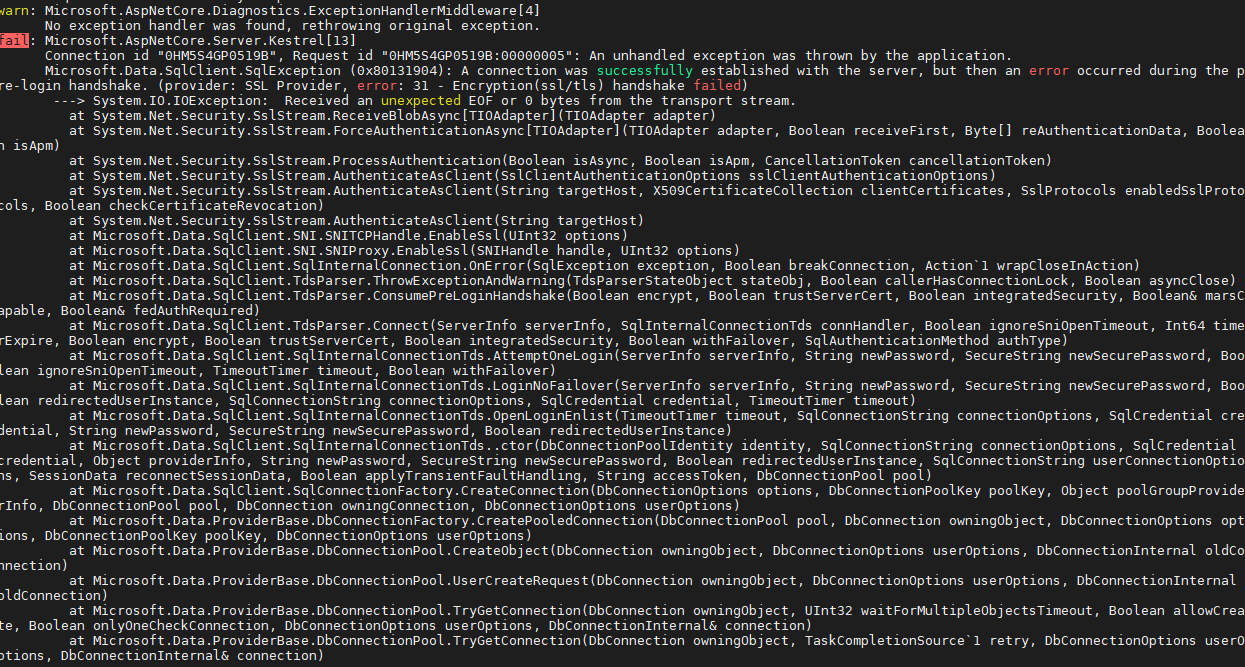 .net 5发布到centos后连接sqlserver超时,在本地正常，其他版本在liunx下也正常 · Issue #232 · shuxinqin/Chloe · GitHub