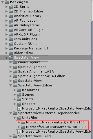 open SpectatorView.Example.Unity error · Issue #378 · microsoft/MixedReality-SpectatorView · GitHub