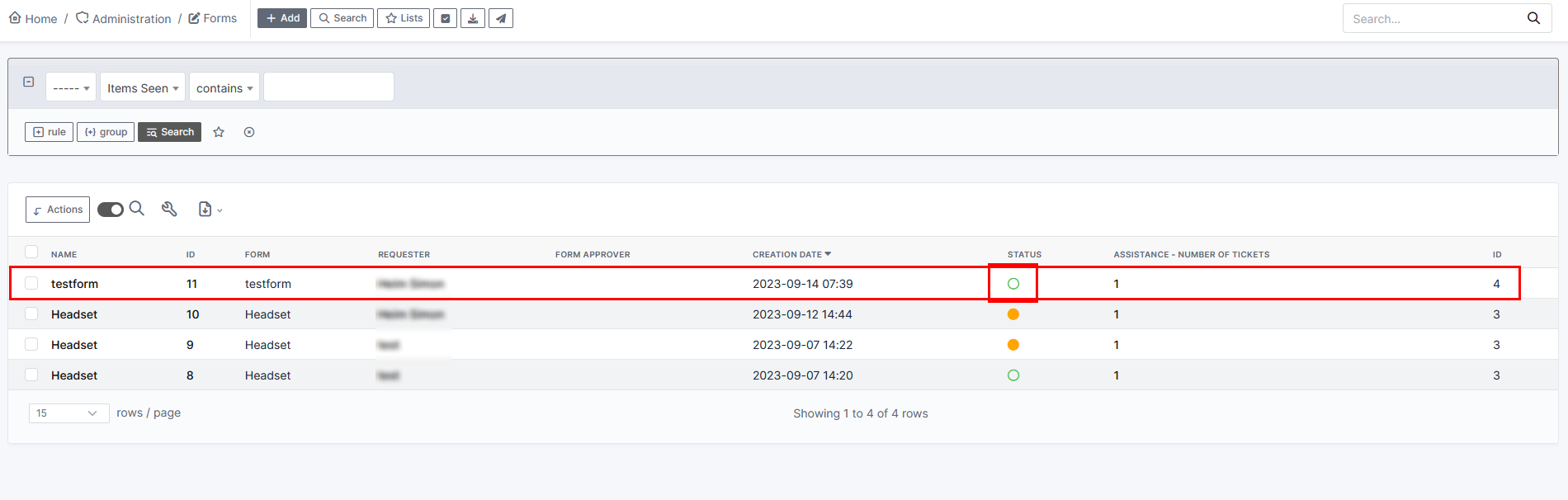 Form Answer Status not showing Ticket Status · Issue #3366 · pluginsGLPI/formcreator · GitHub