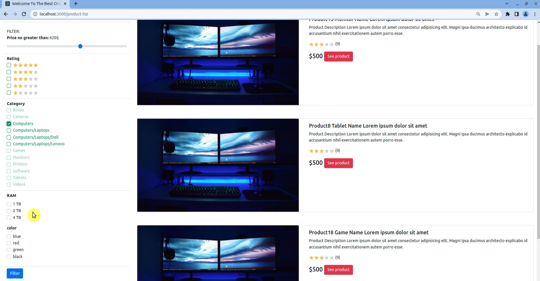 GitHub - yuantian94/MERN-Project: This is repository for Online ...