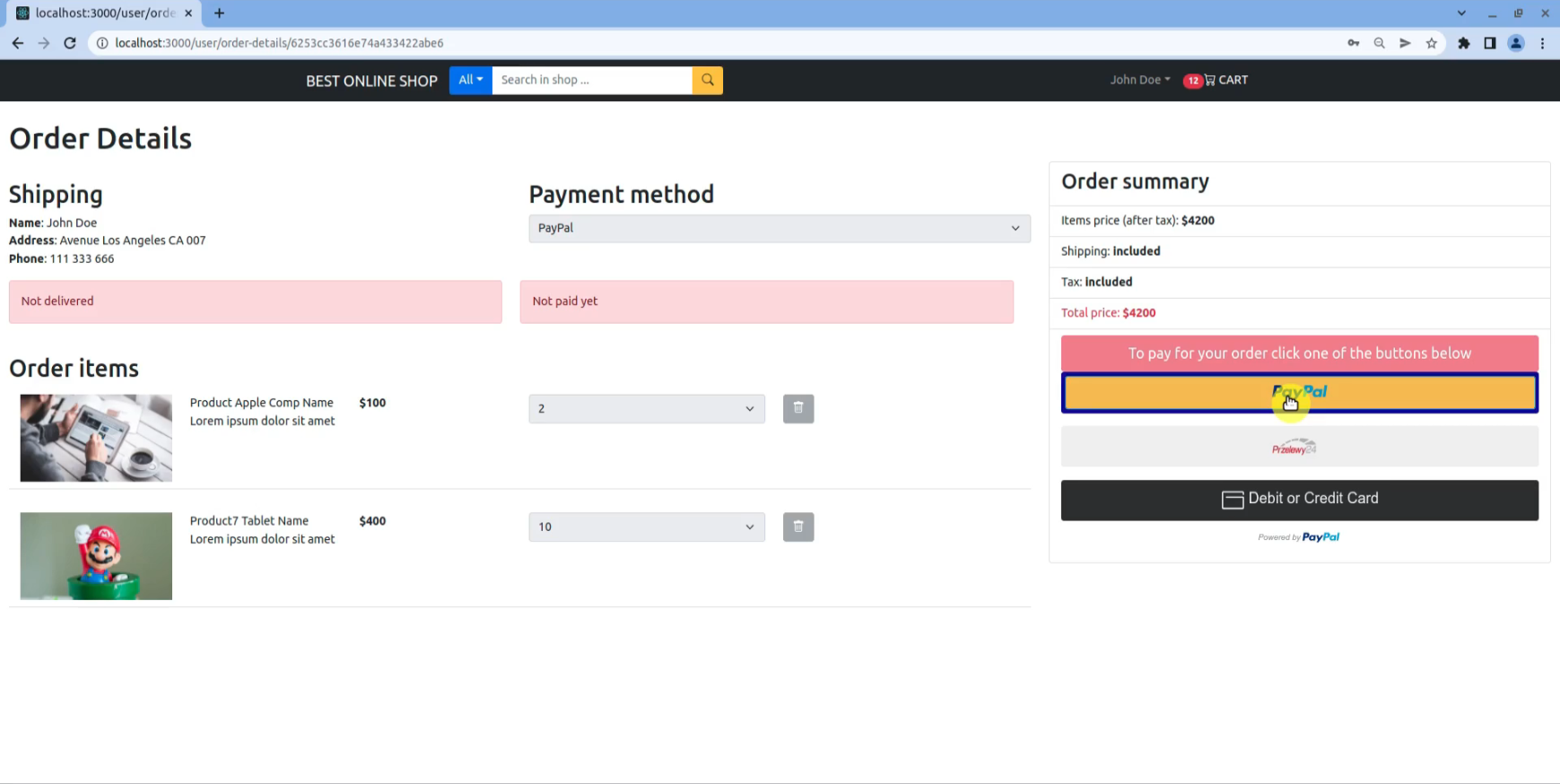GitHub - yuantian94/MERN-Project: This is repository for Online Commerce Website based on MERN