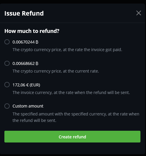 Feature Request: Improve Refund Flow for overpaid invoices · Issue #4812 · btcpayserver ...
