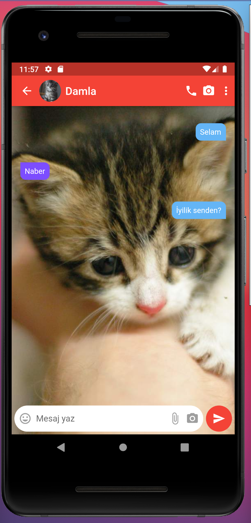 GitHub - KadriyeMacit/Chat-App: It is an example of a messaging application in Flutter.