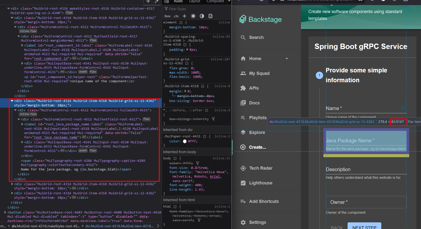 馃悰 Bug Report Html And Css Differences When Using Field Extensions In Scaffolder 路 Issue 15870