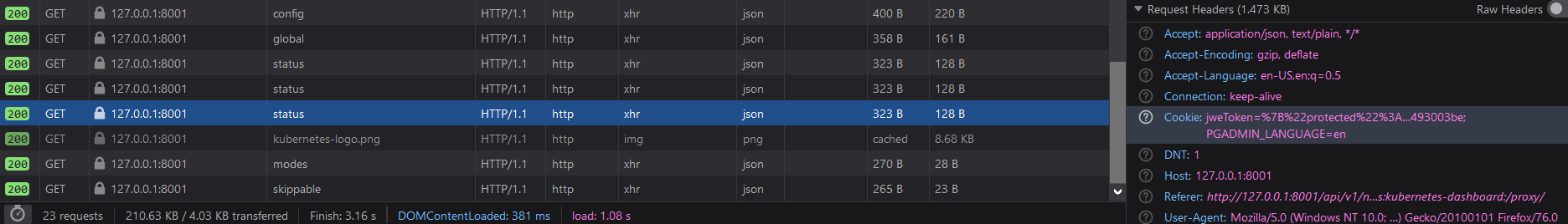Refreshing In Firefox Causes The Session To Be Logged Out · Issue 5126 · Kubernetesdashboard