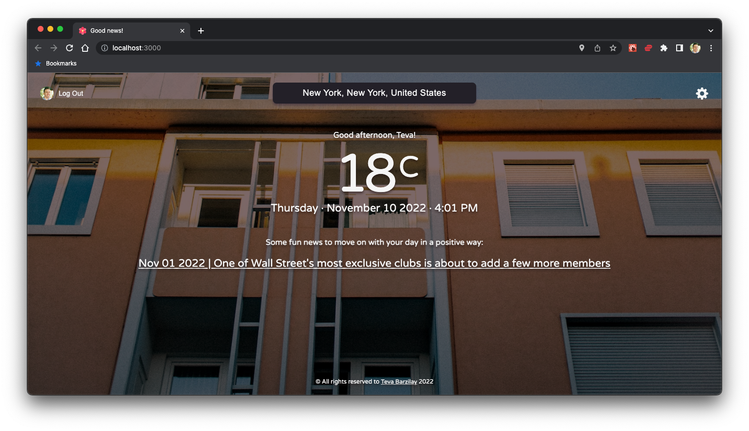 GitHub - tevab/local-news: A fun experiment with multiple APIs, Firebase, and Google Login