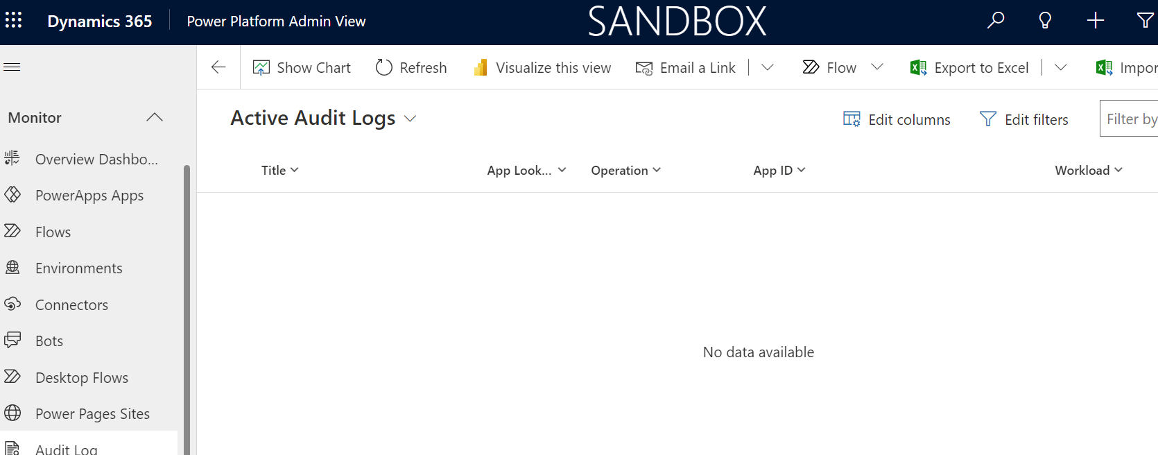 [CoE Starter Kit - BUG] after upgrading Audit Log component, fail to load data into Audit Log ...
