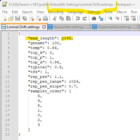 Text Gen WebUI - TextGen Settings - Add Max_length, Response_length to ...