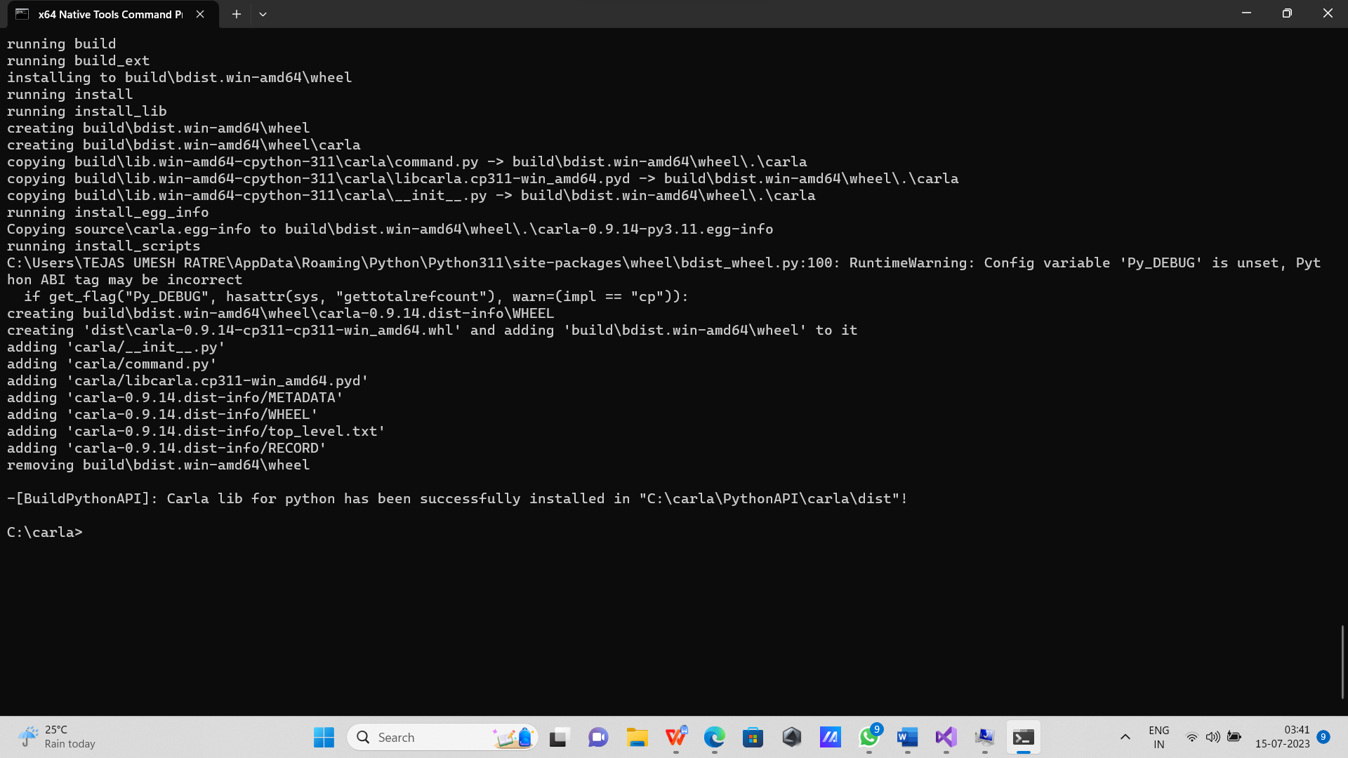 [CarlaUE4Editor] Error 6 · Issue #6637 · carla-simulator/carla · GitHub