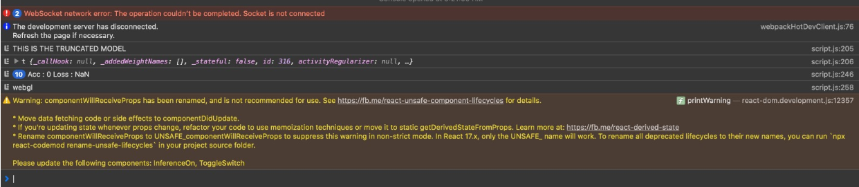 Training Model On Safari Ios Return Nan · Issue 3267 · Tensorflowtfjs