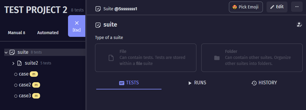 New Suite Type Supporting Both Tests And Suites · Issue 773 · Testomatioapp · Github