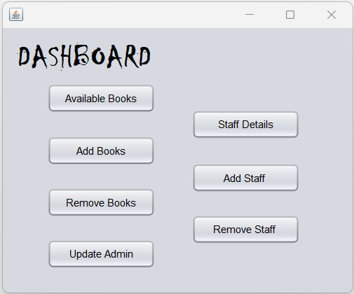 GitHub - JatinChaudhary0319/Library-Management-System: A java based ...