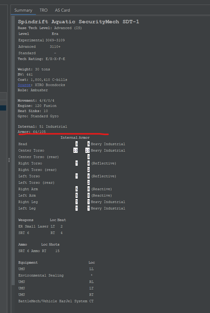 Advanced Search won't find Patchwork armor · Issue #4230 · MegaMek/megamek · GitHub