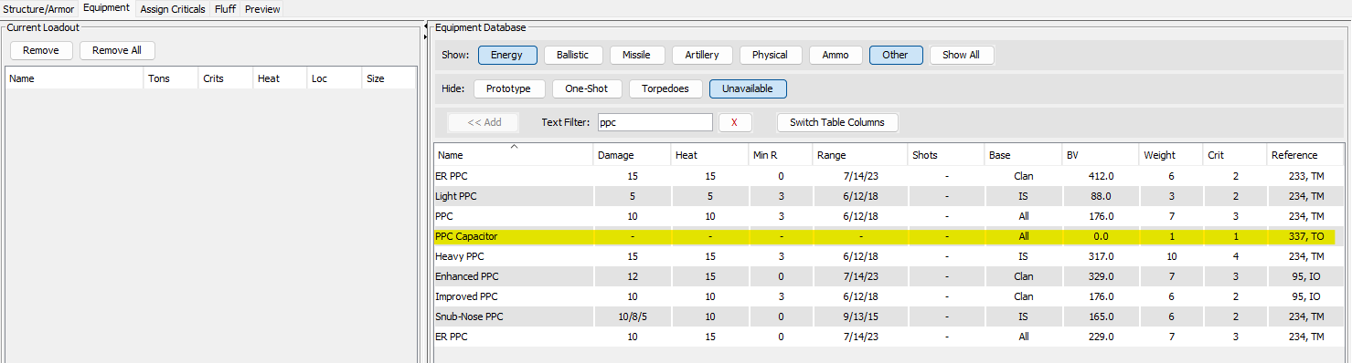 Problem with PPC Capacitors in Mixed Tech Mechs and Vehicles · Issue ...
